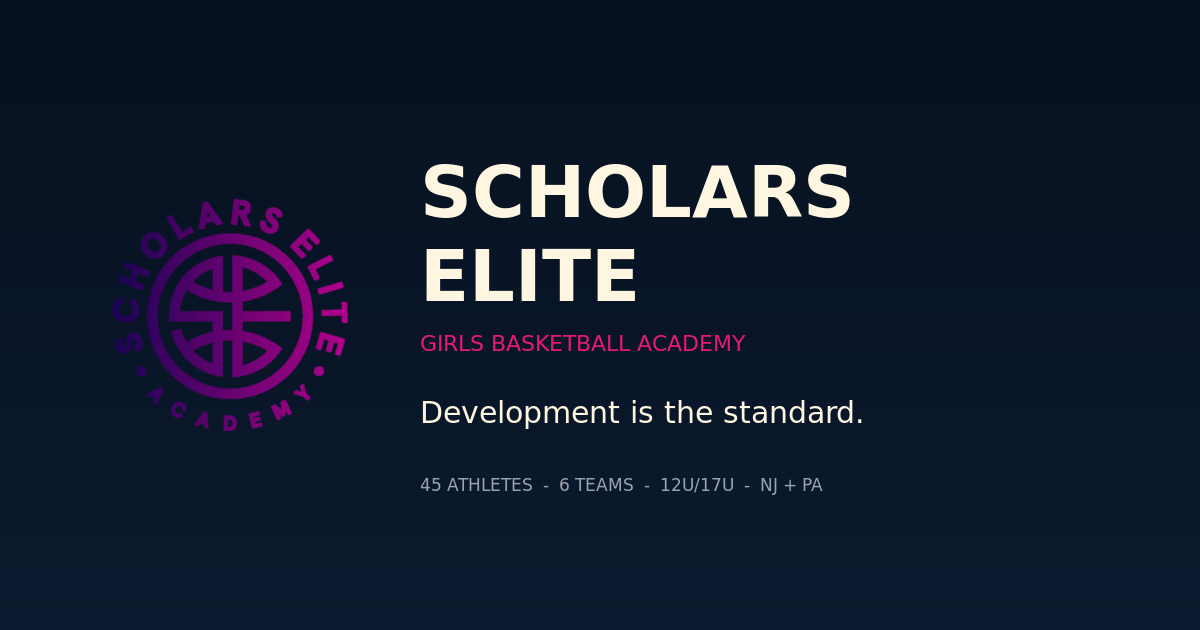 Scholars Elite Girls Basketball Academy — Development is the Standard